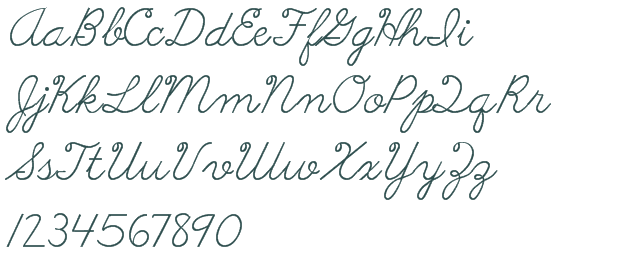 Abc Cursive Font Download Free truetype 