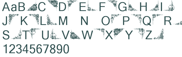 Vintage Decorative Corners 27 font download free (truetype)