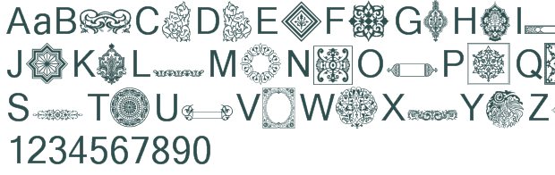 Vintage Decorative Signs 7 font download free (truetype)