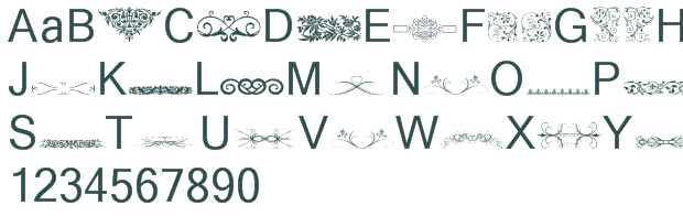 Vintage Decorative Signs 20 font download free (truetype)